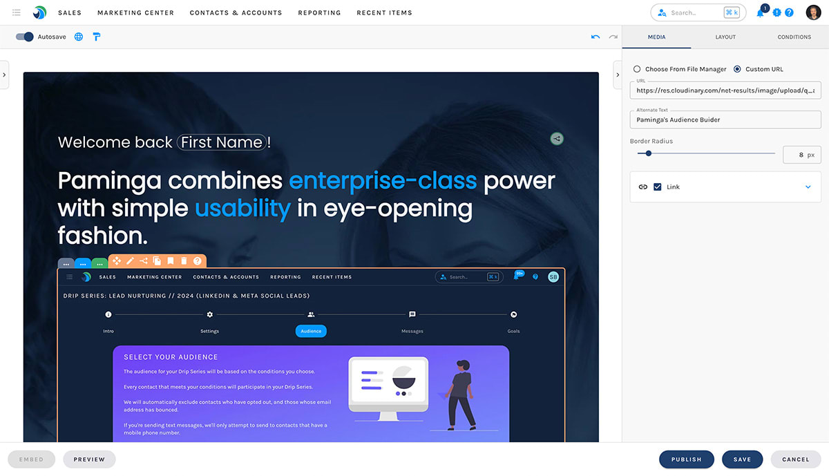 Background Images+Gradients, Create D365 Opportunities, Brand Kit Additions, More... | Paminga Blog